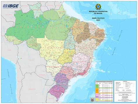 IBGE lança nova edição do Mapa Político do Brasil Átila Lemos