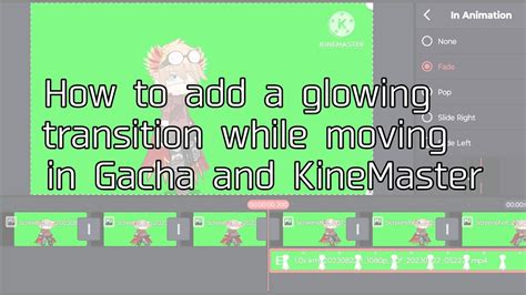 How To Make A Glowing Character Transition While Moving In Gacha Club And Kinemaster Kinda