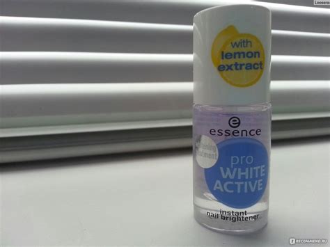 Лак для ногтей Essence pro white active - «Неплохой отбеливающий лак ...