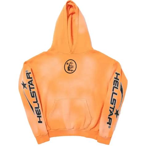 Hellstar Fire Orange Hoodie Official Hellstar