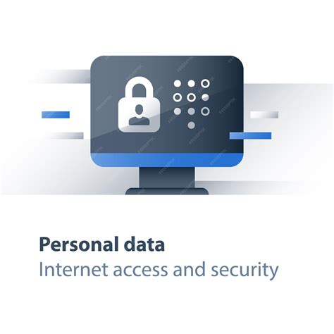 Premium Vector Personal Data Security Concept Illustration