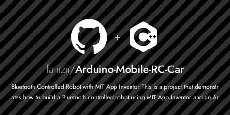 Github Fa Iiziiarduino Mobile Rc Car Bluetooth Controlled Robot With Mit App Inventor This