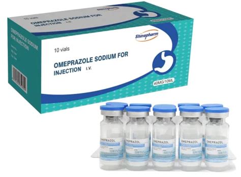 Omeprazole Sodium For Injection 40mg 10ml Digestive System Medicines With Gmp Gmp Support And