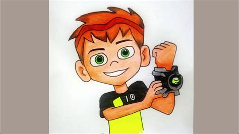 رسم بن تن خطوه بخطوه من كرتون بن تن 🌈 رسم للمبتدئين Youtube