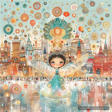 Ai创作图小天使系列插画 欧风儿童插画 梦幻女孩插画 梦幻儿童插画超治愈 小天使包装插画 童话风插画 梦幻儿童插画 萌娃插画 小仙女插画 治愈