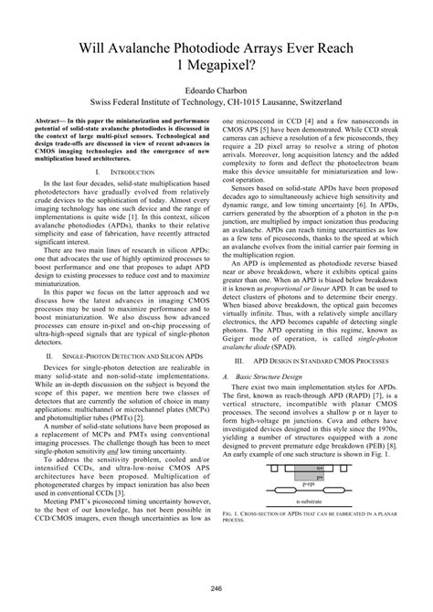 Pdf Will Avalanche Photodiode Arrays Ever Reach 1 Megapixel