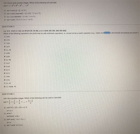 Solved Let N Be An Even Positive Integer Which Of The