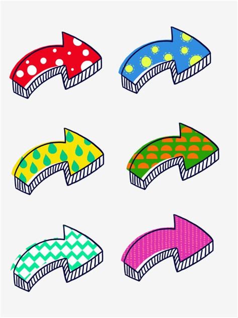 Flechas Dibujadas A Mano De Dibujos Animados