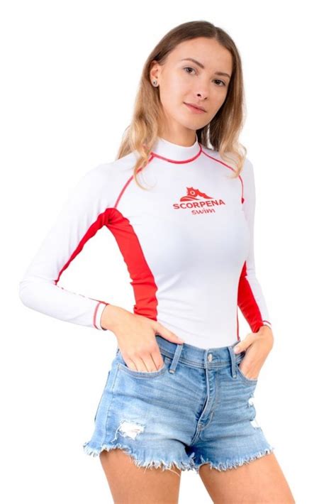 Гидрофутболка лайкр. Scorpena Swim белая женская купить в интернет ...
