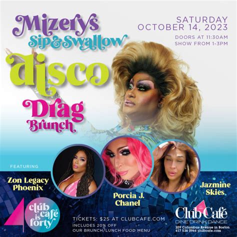 Mizerys Sip And Swallow Disco Drag Brunch