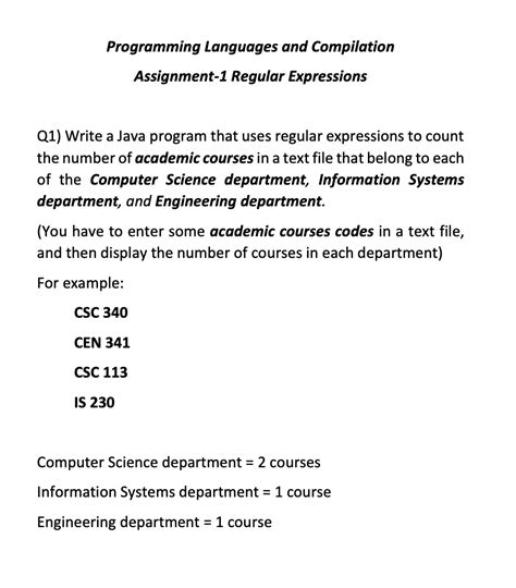 Solved Programming Languages And Compilation Assignment 1