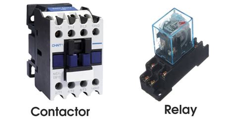 Difference Between Contactor And Relay Mechanical Engineering