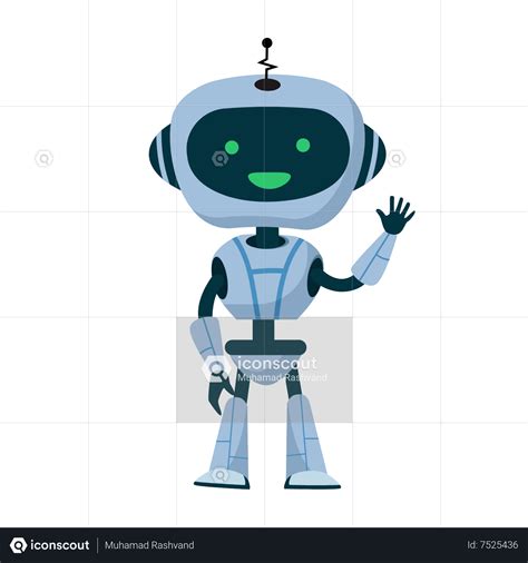Robot Wave Hand Animation By Muhamad Rashvand Lottiefiles