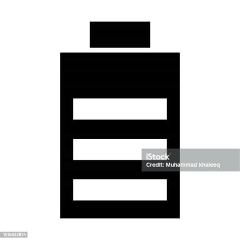 개인 및 상업적 사용을 위한 배터리 벡터 글리프 아이콘입니다 0명에 대한 스톡 벡터 아트 및 기타 이미지 0명 검은색 고체 Istock