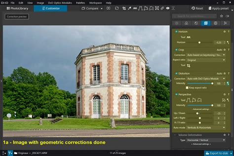 Local Correction Reshape Tuto Dxo