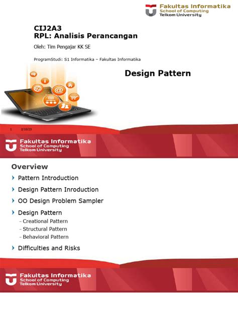 Materi 15 Design Pattern Compressed Swd Pdf Class Computer Programming Inheritance
