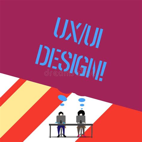 Word Writing Text Ux Or Ui Design Business Concept For Two Different