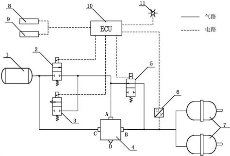 继动阀及基于继动阀的电子驻车制动系统的制作方法 3