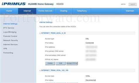 Simple Huawei HG659 Router Port Forwarding Guide