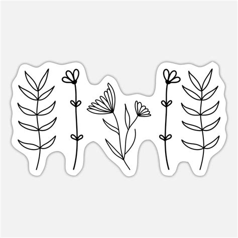 Flowers Stickers Unique Designs Spreadshirt