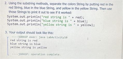 solved csci 206 lab lab activity 10 substrings date 9