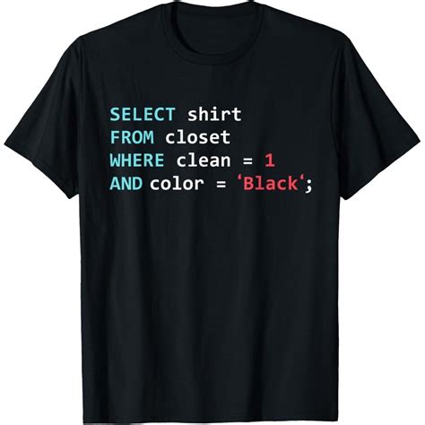 Programmer Sql Query Geek Database 編碼 T 恤 蝦皮購物