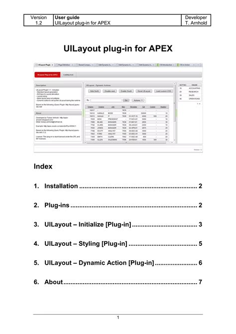 Uilayout Plug In For Apex Pdf