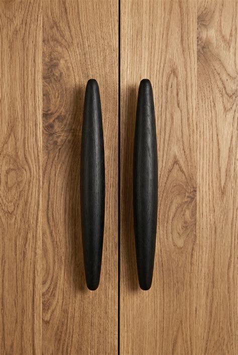 Oversized Japandi Wood Cabinet Handles Large Modern Oak And Ash Pulls