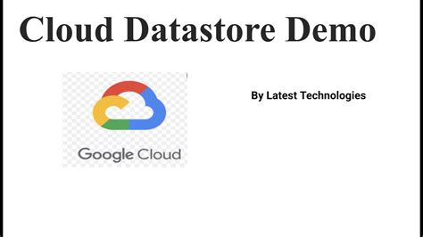 Google Cloud Datastore Demo Store And Query Data In Firestore In