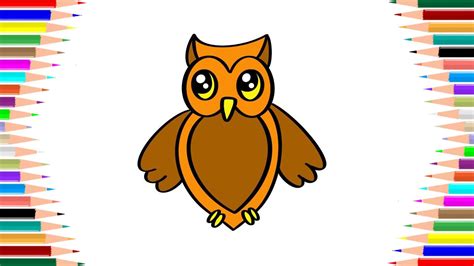 Πως να Ζωγραφίσω εύκολα μία κουκουβάγια Ζωγραφική για Παιδιά How To Draw An Owl Youtube