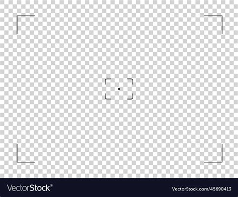 Photo Camera Frame Viewfinder Template Modern Vector Image
