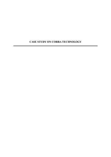 Common Object Request Broker Architecture Ppt