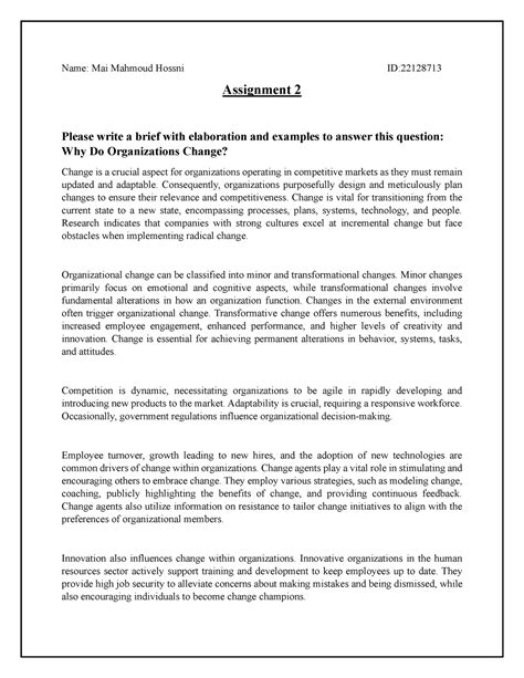 Assignment Bonus Busimess Name Mai Mahmoud Hossni Id Assignment 2 Please Write A Brief