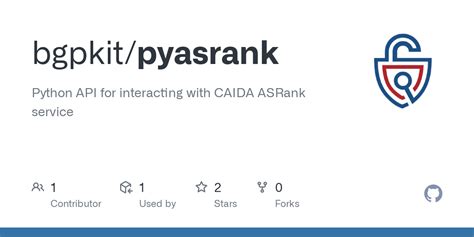 Github Bgpkit Pyasrank Python Api For Interacting With Caida Asrank