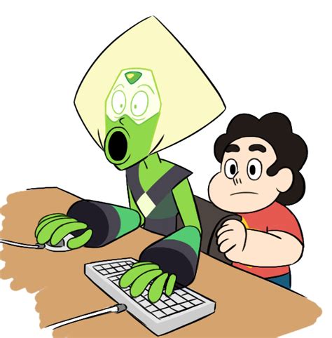 Peridot And Steven By BrokenSpaghetti On DeviantArt