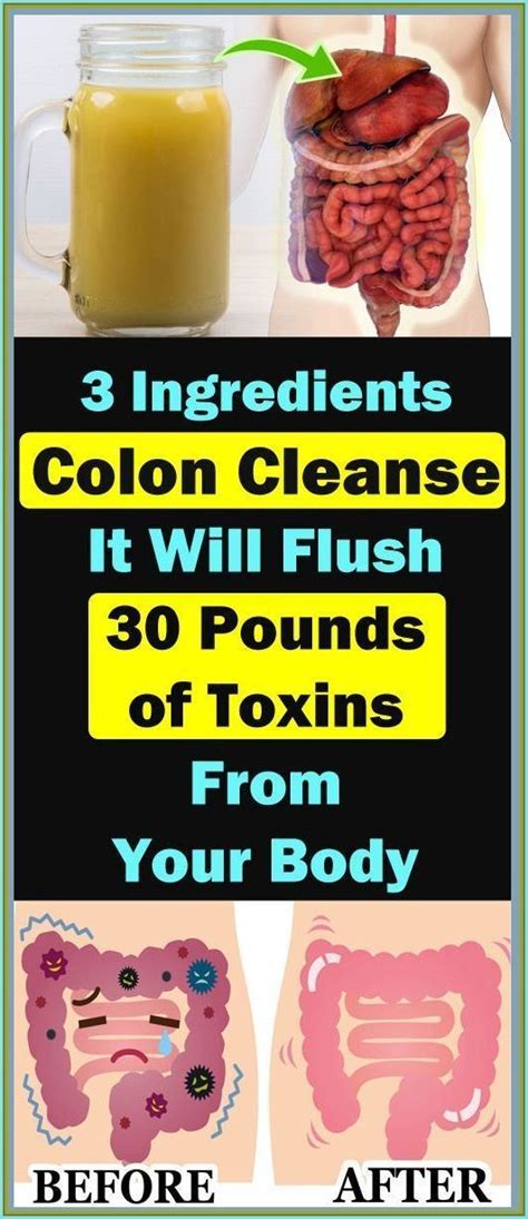 The 3 Ingredients Colon Cleanse This Will Flush 30 Pounds Of Toxins
