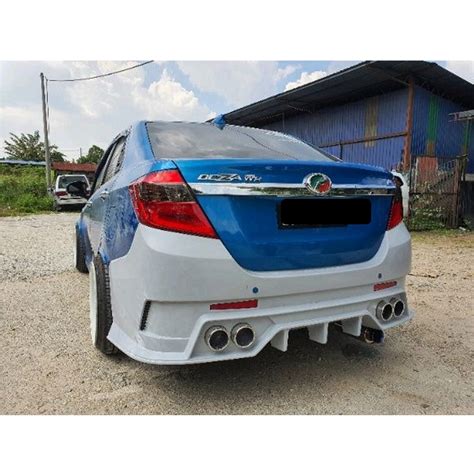 Perodua Bezza 1st Generation Advanced Gt Rear Bumper Body Kit Fiber
