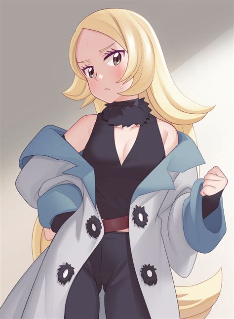 Cynthia Pokemon And More Drawn By Gazing Eye Danbooru
