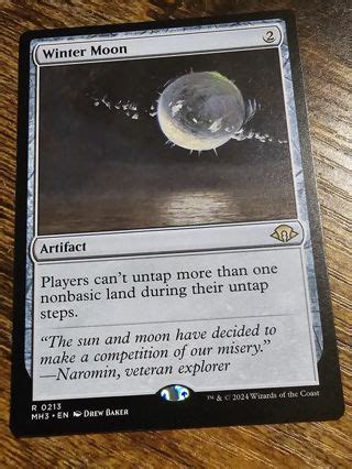 Free Magic The Gathering Mtg Winter Moon Rare Card Modern Horizons 3