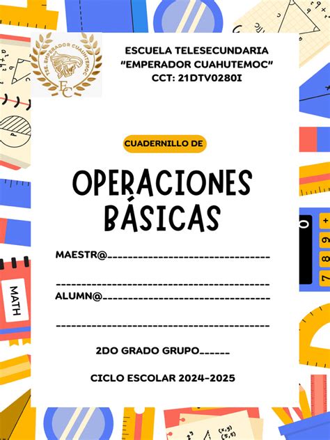 Cuadernillo Operaciones Básicas 2do Pdf