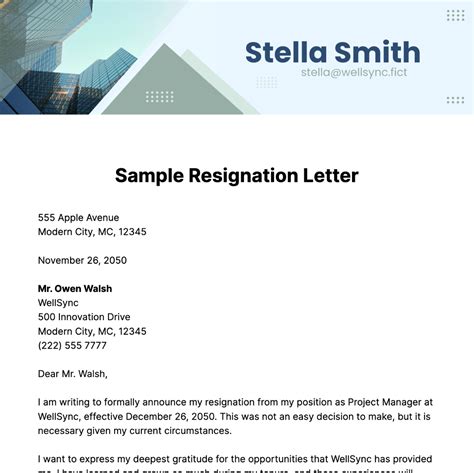 Sample Teacher Resignation Letter Format Sample Templates