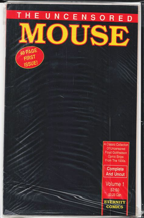 The Uncensored Mouse 1 1989 Mickey Mouse Comic Books Copper Age