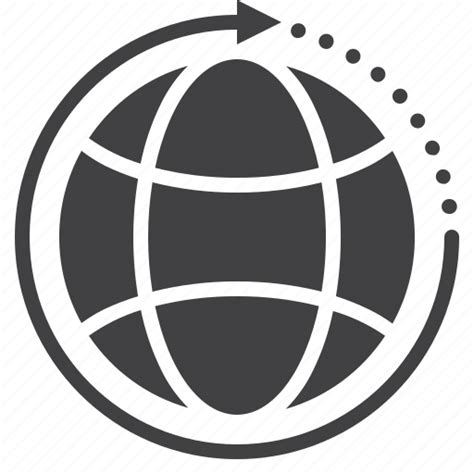 Around Arrow Earth Globe Icon Download On Iconfinder