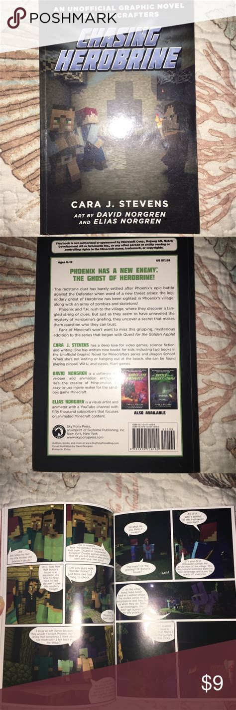 Minecraft Chasing Herobrine Book Graphic Novel Minecraft Books