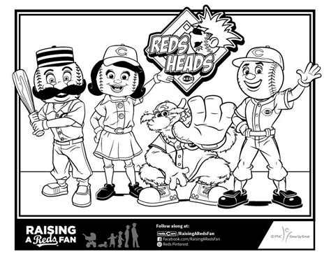 Cincinnati Reds Coloring Pages At Free Printable