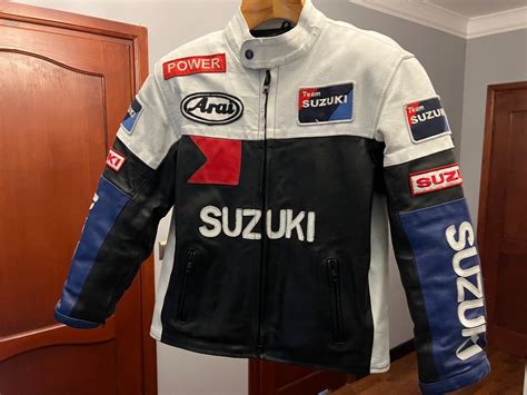 dziecięca kurtka motocyklowa SUZUKI skórzana | Modlniczka | Kup teraz ...