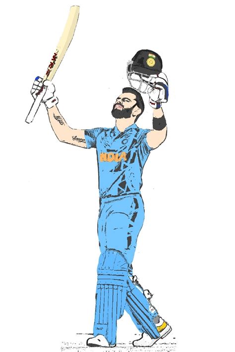 Virat Kohli Cricket Theme Cake Easy Drawings Marvel Superheroes Art