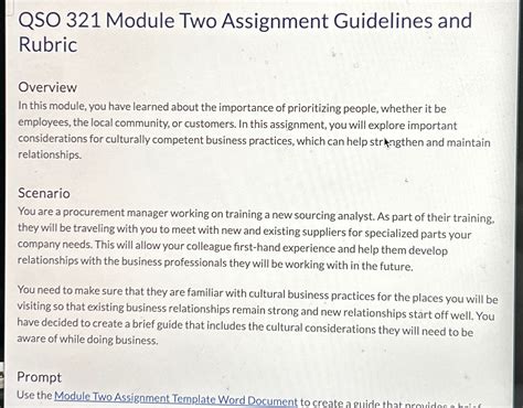 solved qso 321 ﻿module two assignment guidelines and