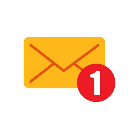 One Incoming Message Open Message Icon Notification Vector 24274818 Vector Art At Vecteezy