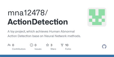 Github Mna12478actiondetection A Toy Project Which Achieves Human